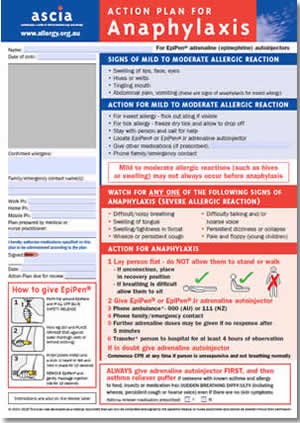 LESSON 4 - THE ASCIA ACTION PLAN - Vic First Aid